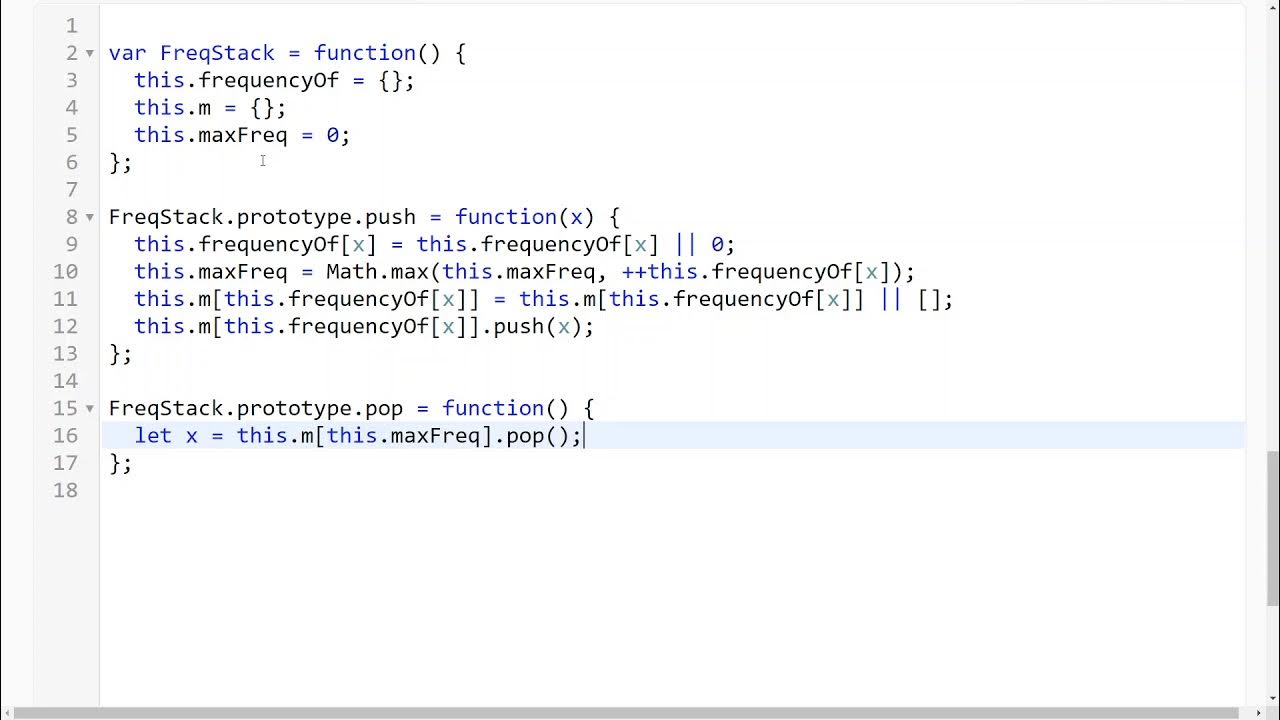 LeetCode 895. [Hard] Maximum Frequency Stack - YouTube