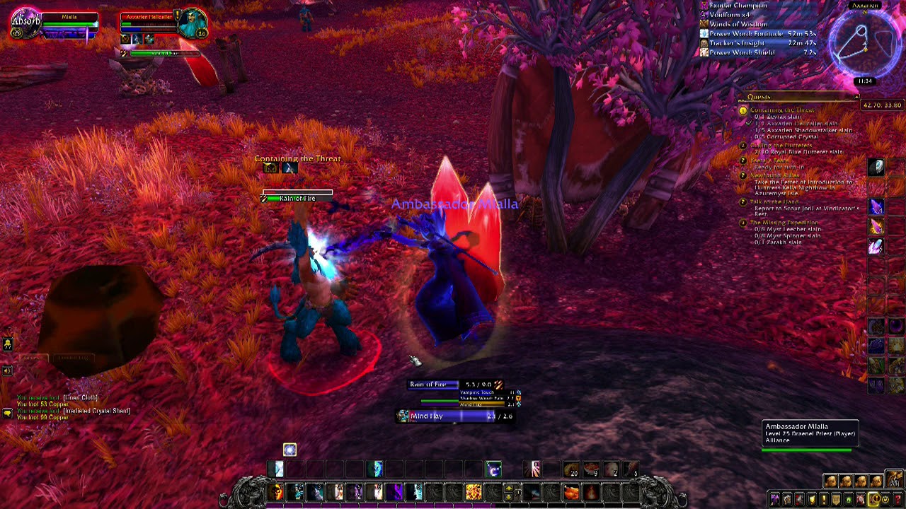 WOW: Starter Zones: Draenei Part 9 - YouTube