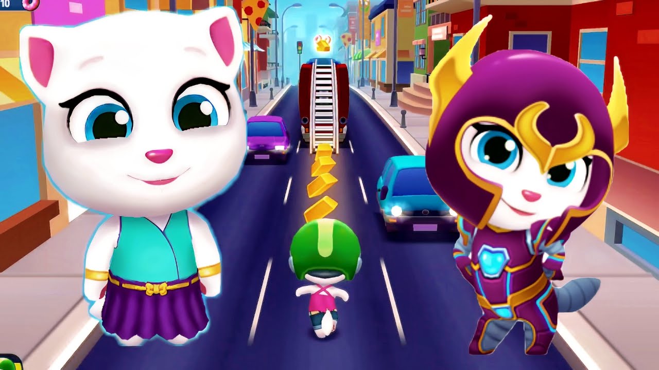 Talking Neon Angela Gold Run Gameplay Episode 341 | Neon Angela's ...