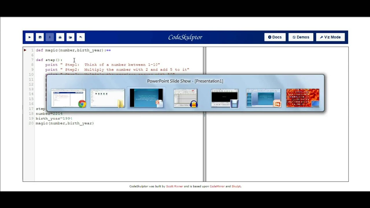 Magic trick using Python - YouTube
