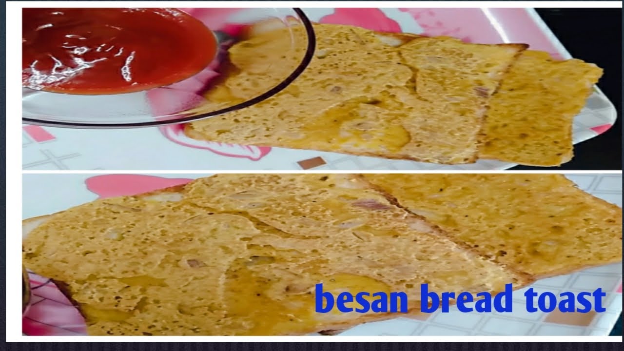 Besan bread toast|besan bread chilla|instant breakfast recipe - YouTube
