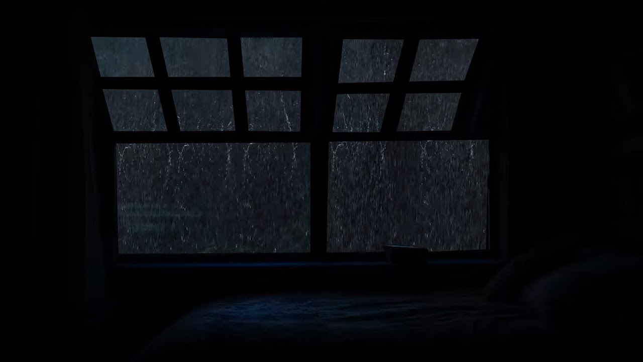 Rain on Attic Window🪟Fall asleep with the Bedroom Window Open. Enjoy ...