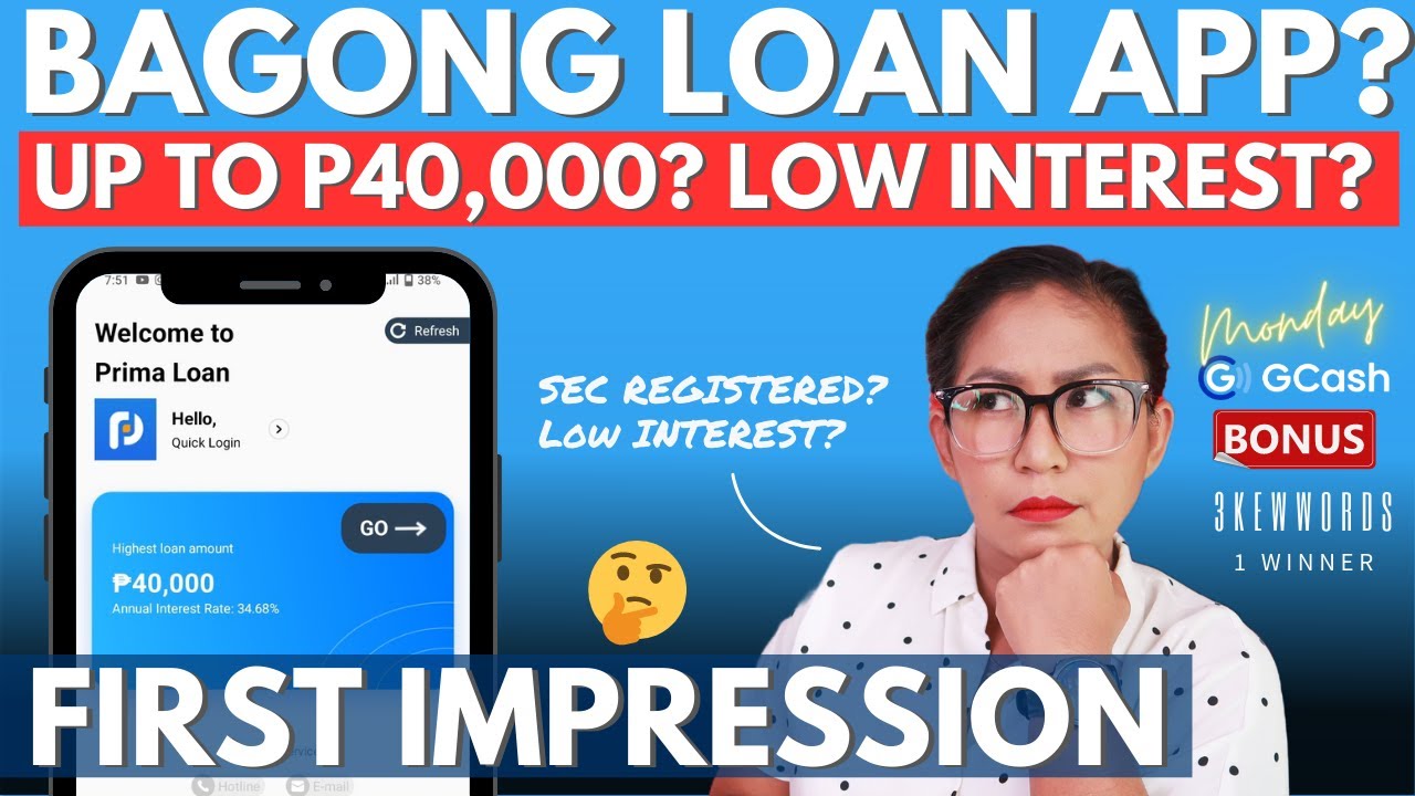 Online Loan App Prima Loan First Impression? Low Interest Nga Ba? - YouTube