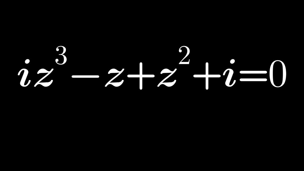 Amazing Complex Equation - YouTube