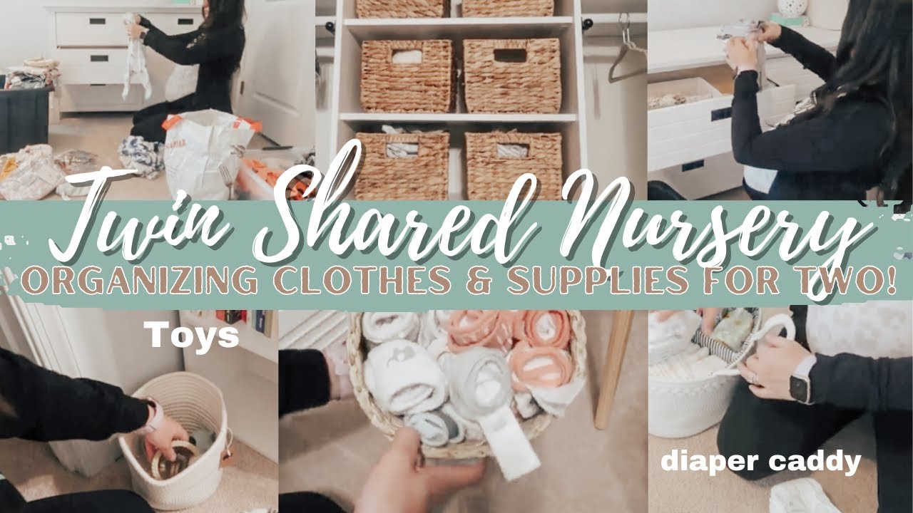 NURSERY ORGANIZATION 2023! | TWIN NURSERY ORGANIZATION | SHARED ROOM ORGANIZATION IDEAS! - YouTube