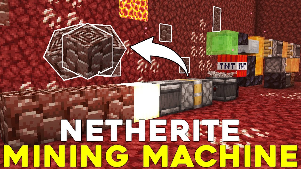ÇOK KOLAY NETHERİTE BULMA !!! Minecraft: Netherite Makinesi Nasıl ...