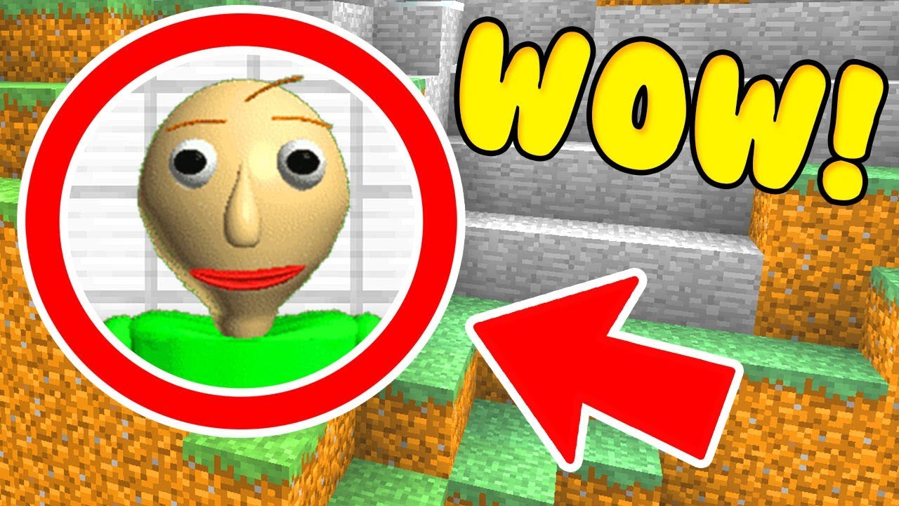 WE FOUND BALDI'S BASICS SECRET BASE IN MINECRAFT PE! (Ps3/Xbox360/PS4 ...