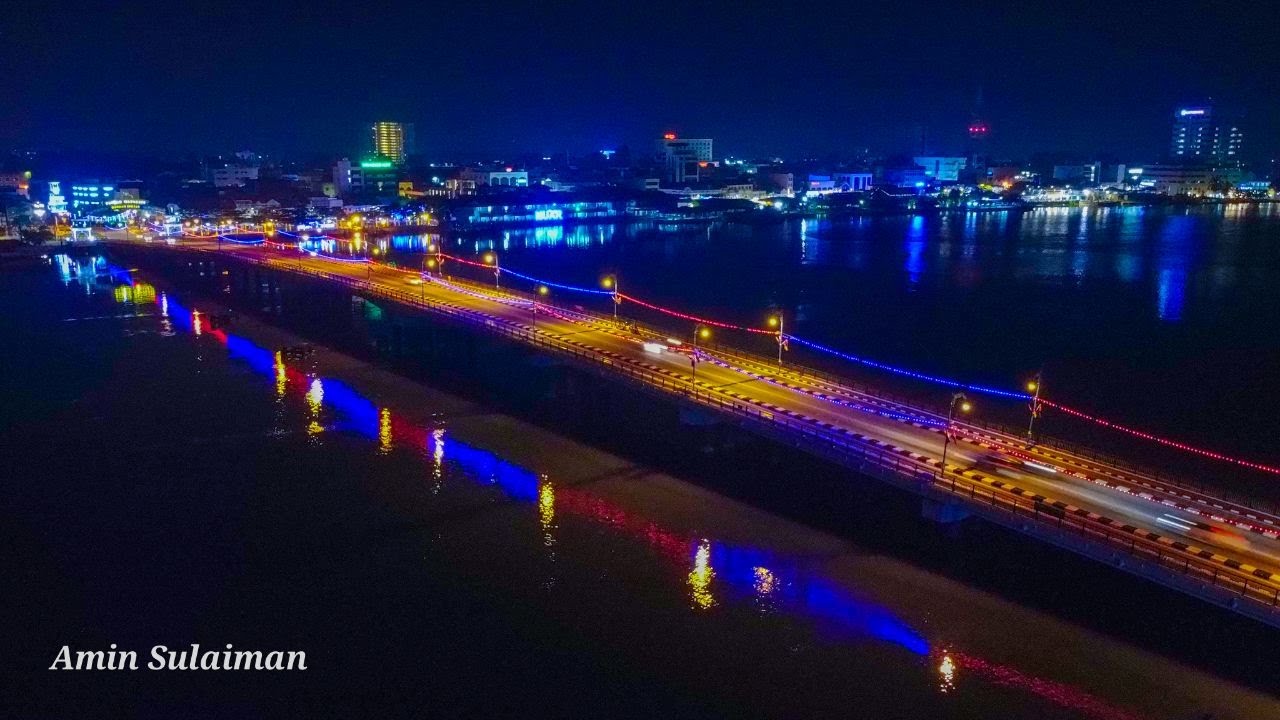 Jambatan Sultan Ismail Muar (Night) 1080p - YouTube