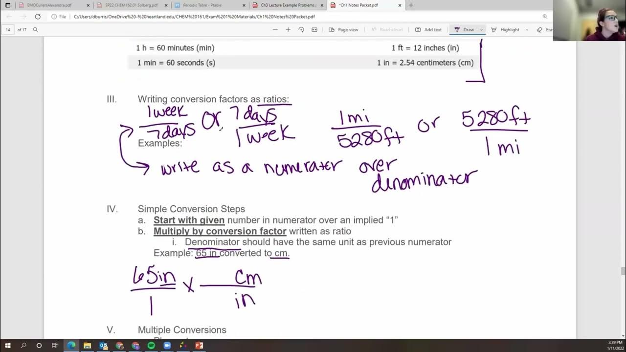 1.9 Dimensional Analysis (Conversions) - YouTube