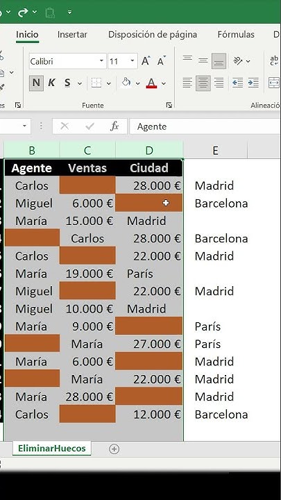 Eliminar Celdas En Blanco O Vacías En Excel De Forma Rápida Tips Excel