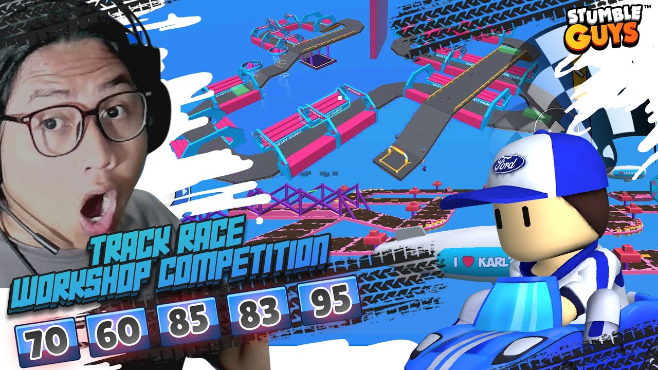 TRACE RACE WORKSHOP 100+ MAP! WORKSHOP COMPETITION! - Stumble Guys - YouTube