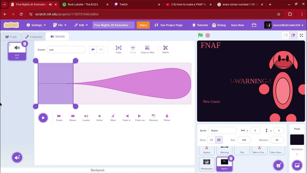 How to make a FNAF game in Scratch - Part #2 - YouTube