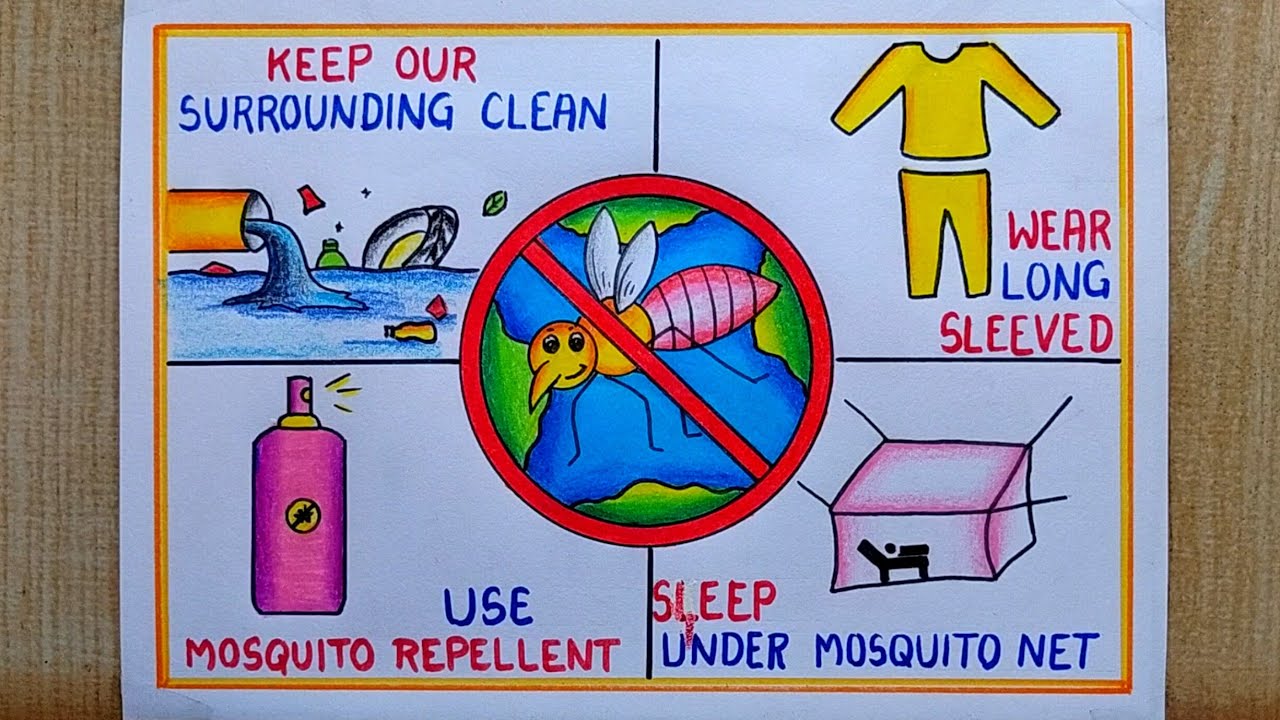 World Malaria Day Drawing| World Malaria Day Poster drawing| How to ...