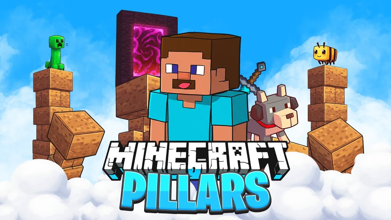 MINECRAFT PILLARS 🤩 RANDOM LOOT 💥 RANK SYSTEM 👑 MAP CODE: 9376-8199 ...