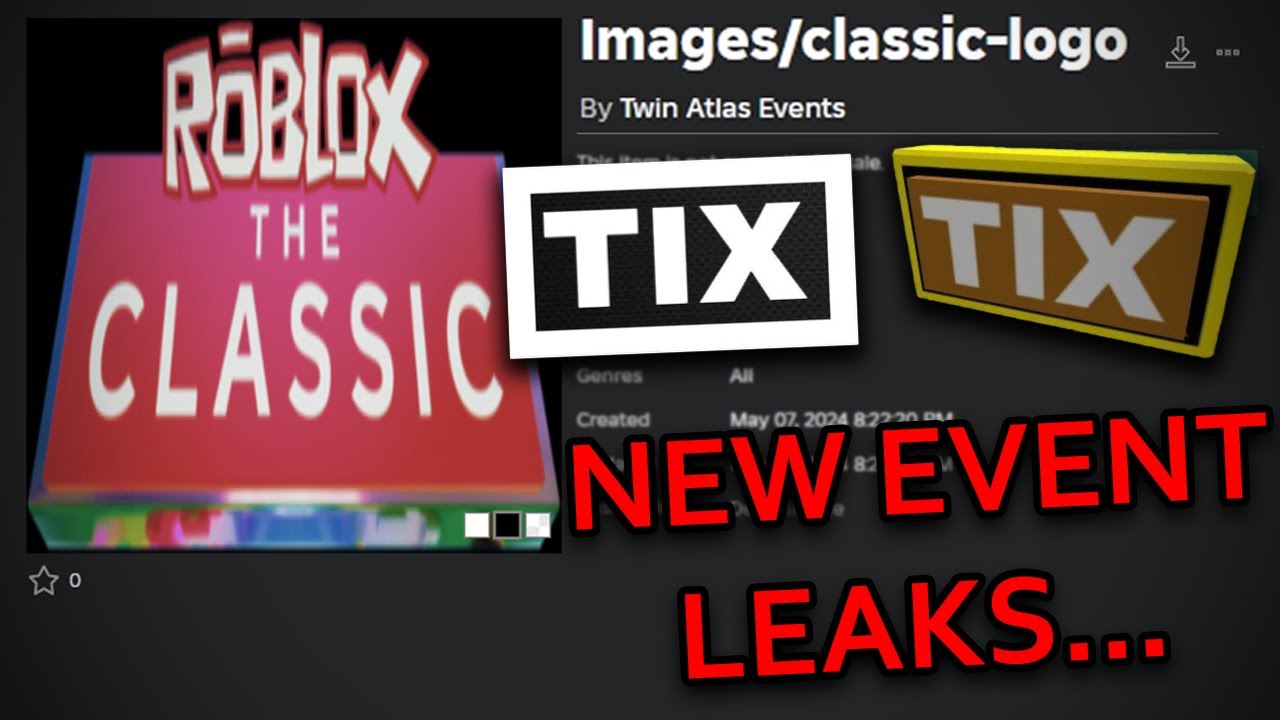 Roblox Is Making A TIX EVENT... - YouTube