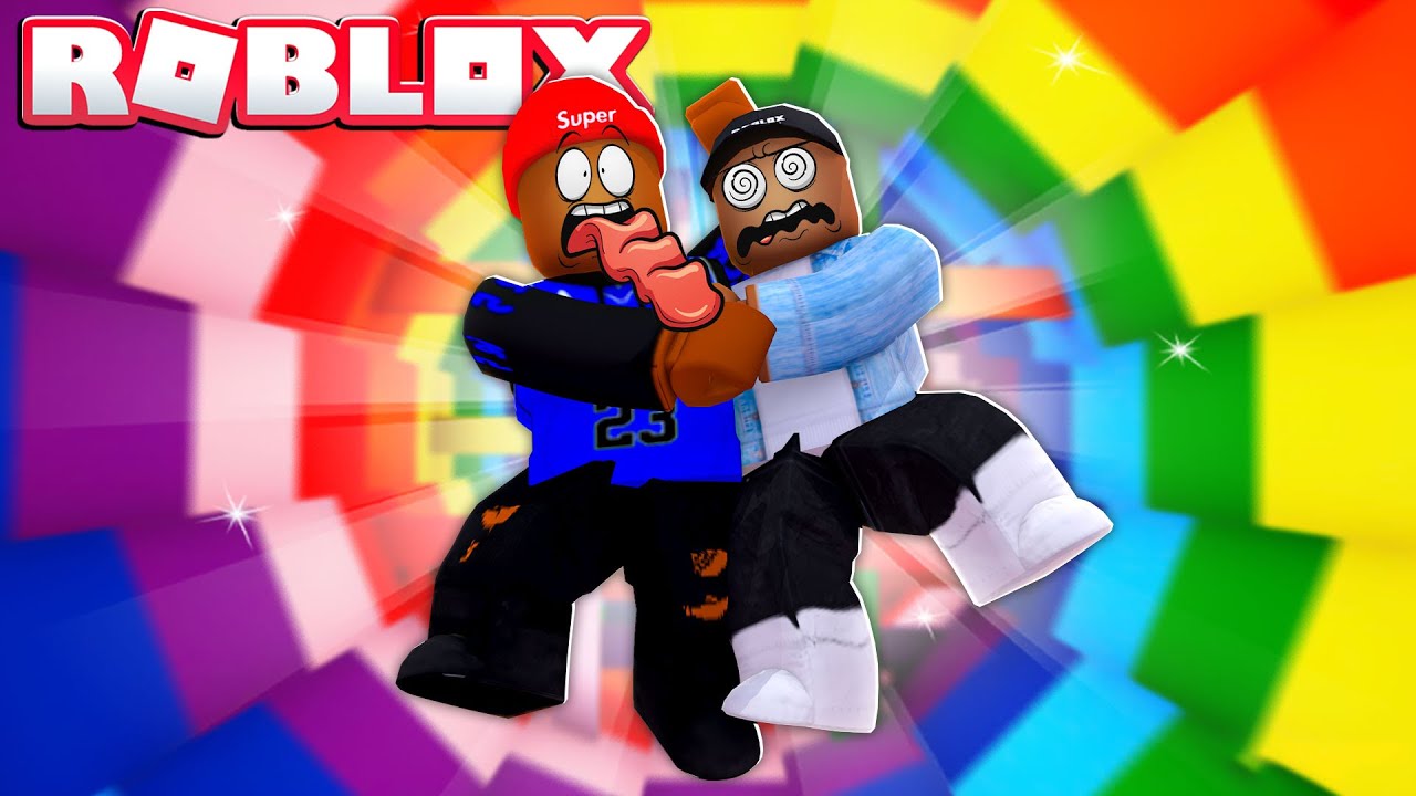 EXTREME ROBLOX DROPPER but 2 PLAYERS... 🌈🕳😝 - YouTube