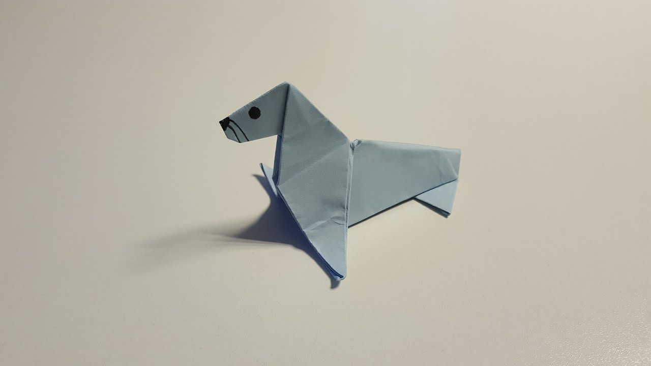 Origami Fok Balığı - Origami Seal - YouTube