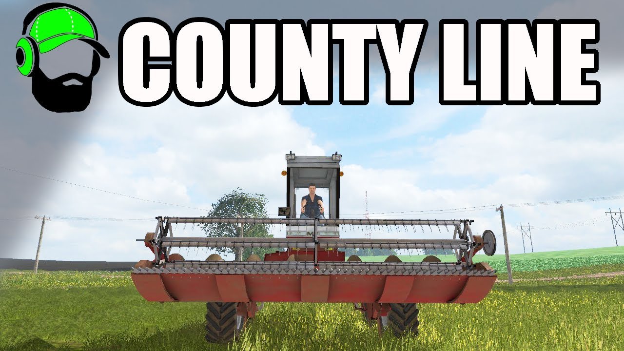 Farming Simulator 17 - County Line - Harvesting wheat and mowing #FS17 ...