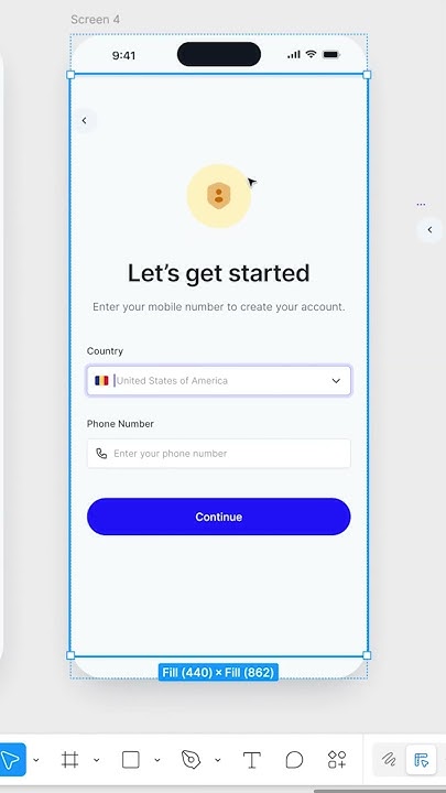 Get started screen ui design - YouTube