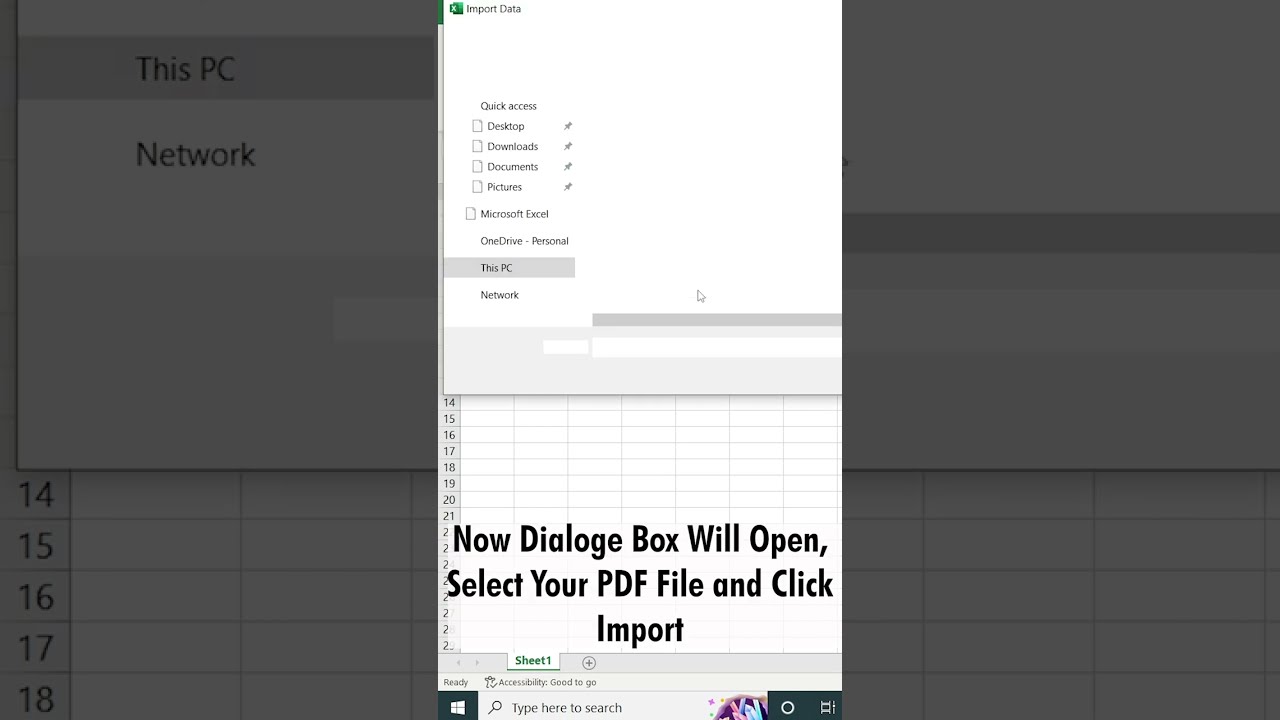 Convert PDF To Excel Load Data From PDF To Excel Using DATA TAB In Convert PDF To Excel Load Data From PDF To Excel Using DATA TAB In