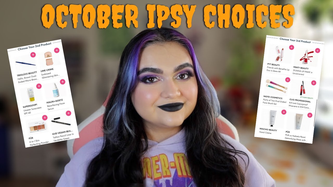 OCTOBER 2022 IPSY GLAM BAG PLUS CHOICES - YouTube