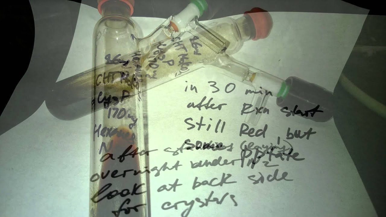 UH Inorganic II Labs Nitrogen Fixation Experiment - YouTube