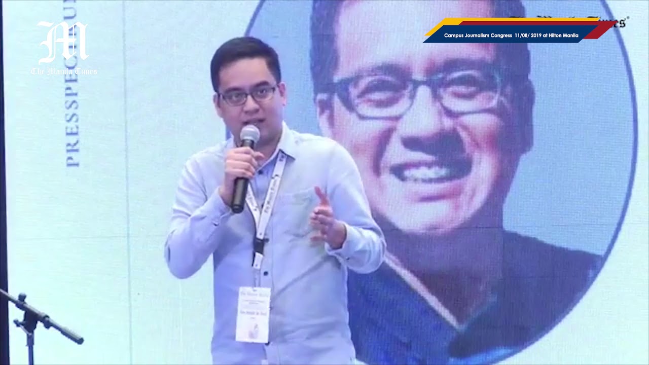 Campus Journalism Congress 2019 : Ben Arnold De Vera - YouTube