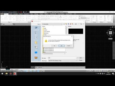 Cara Memberi Password Pada File DWG AutoCAD - YouTube