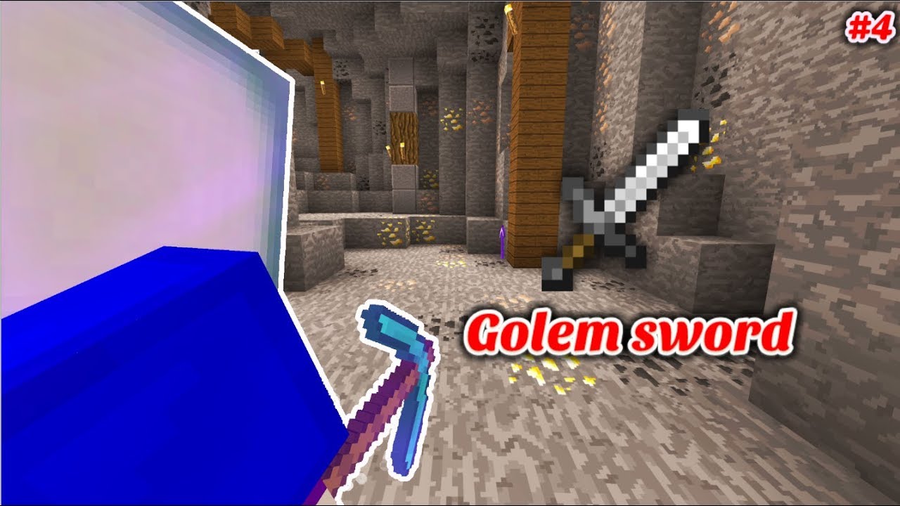 Getting the *OP* Golem Sword! - Hypixel skyblock #4 - YouTube
