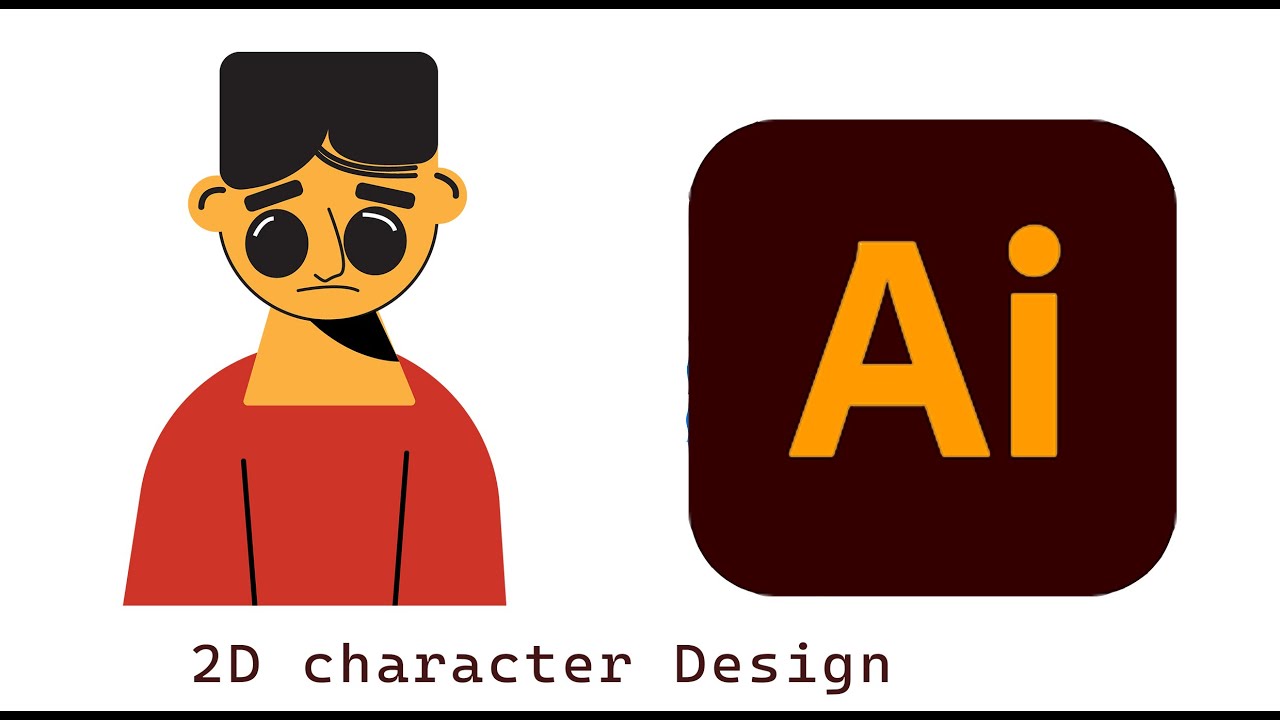 2D flat character design Adobe Illustrator 2025 - YouTube