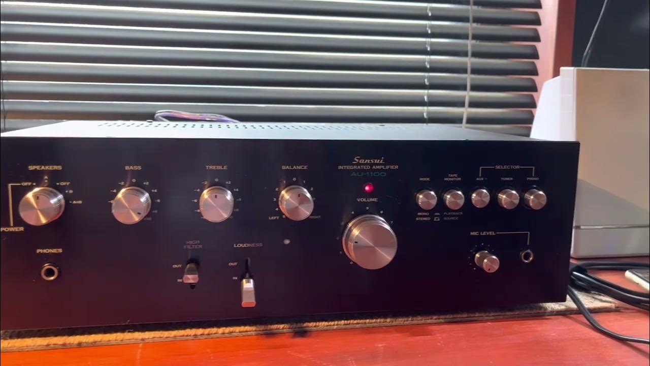 sansui au-1100 - YouTube