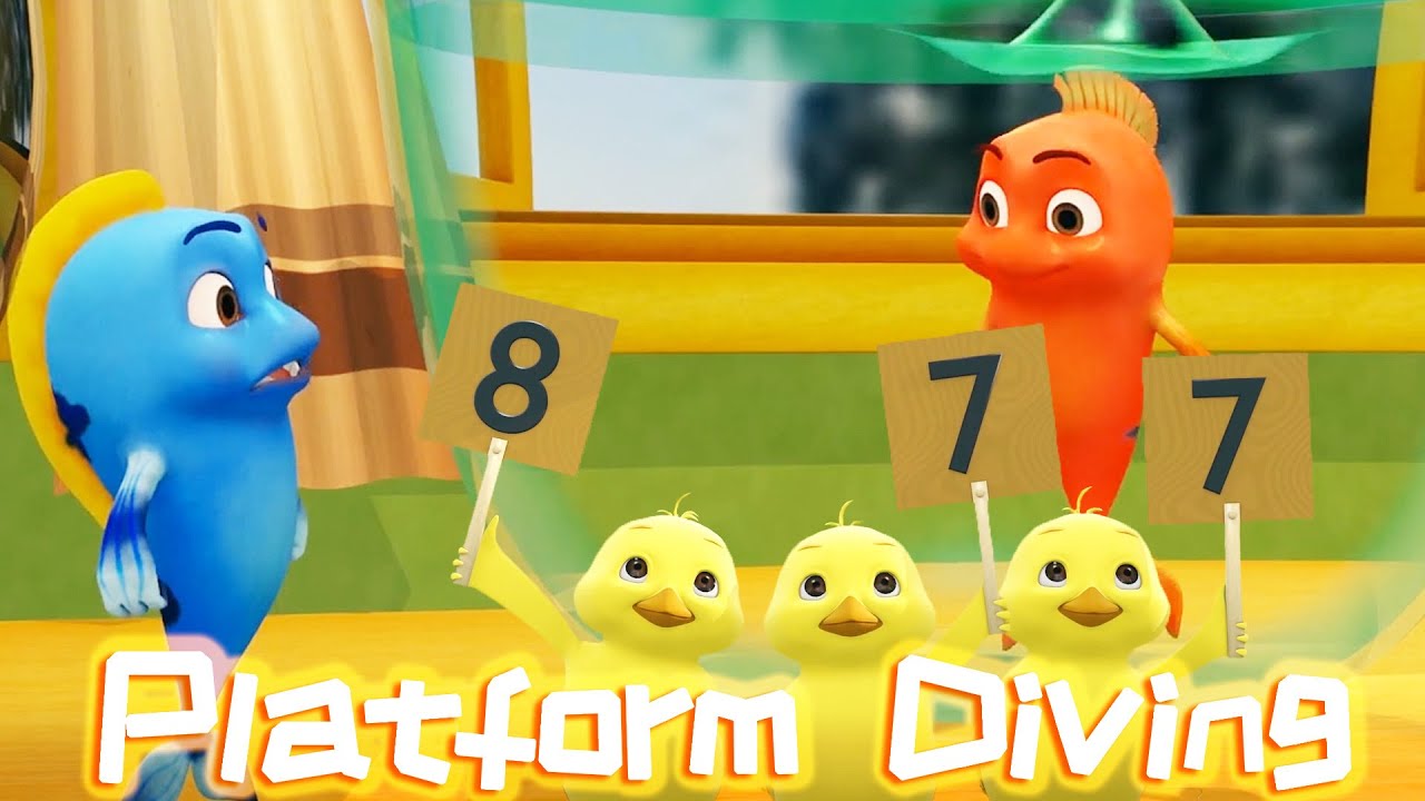 Flip & Flap 2 | EP11Platform Diving | KidsAnimation | FlipFlap | comedy ...