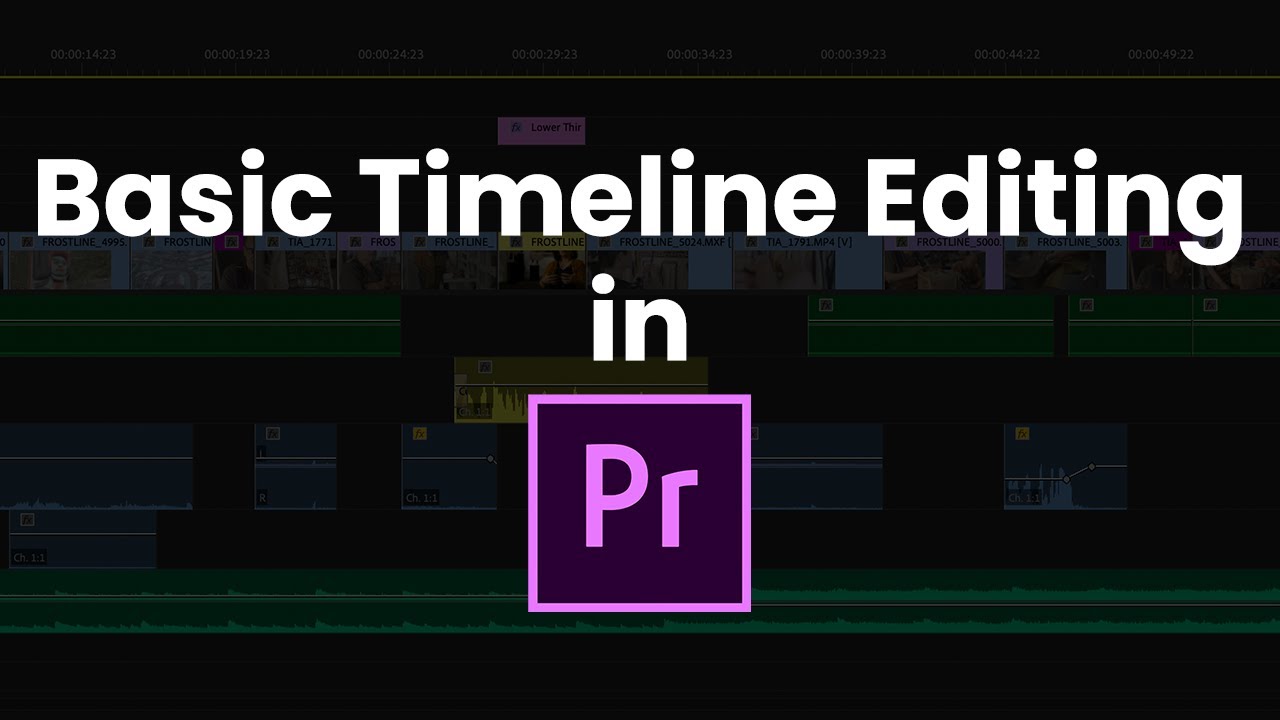 Basic Timeline Editing in Adobe Premiere Pro - YouTube
