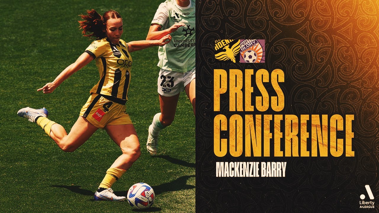 Mackenzie Barry ahead of Perth Glory this Saturday at Sky Stadium - YouTube