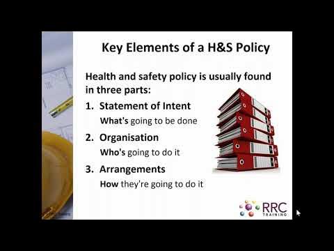 NEBOSH IGC Element 2-Health and Safety Management Systems 1 - Policy - YouTube