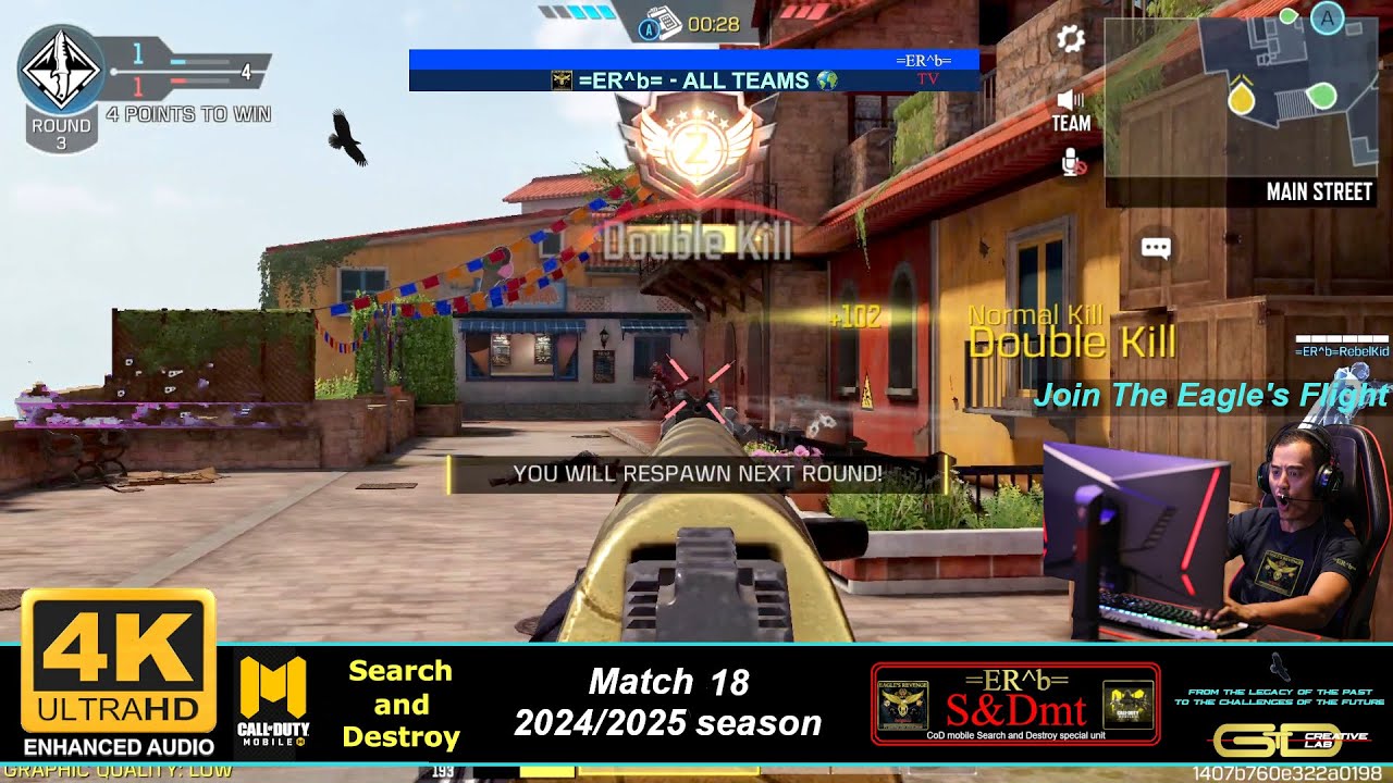 =ER^b= vs all. Match 18, 2024/2025 season. CoD mobile, Search and ...