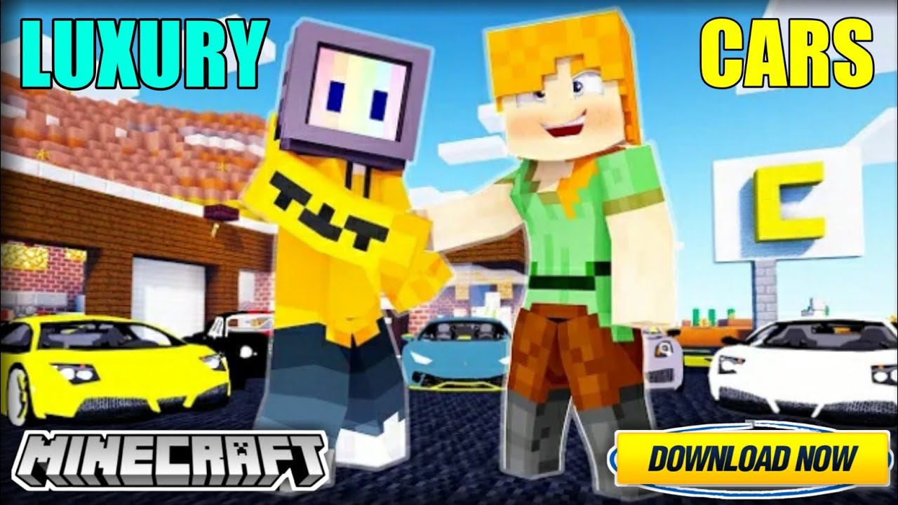 luxury cars mod in minecraft🔥 || pocket edition - YouTube