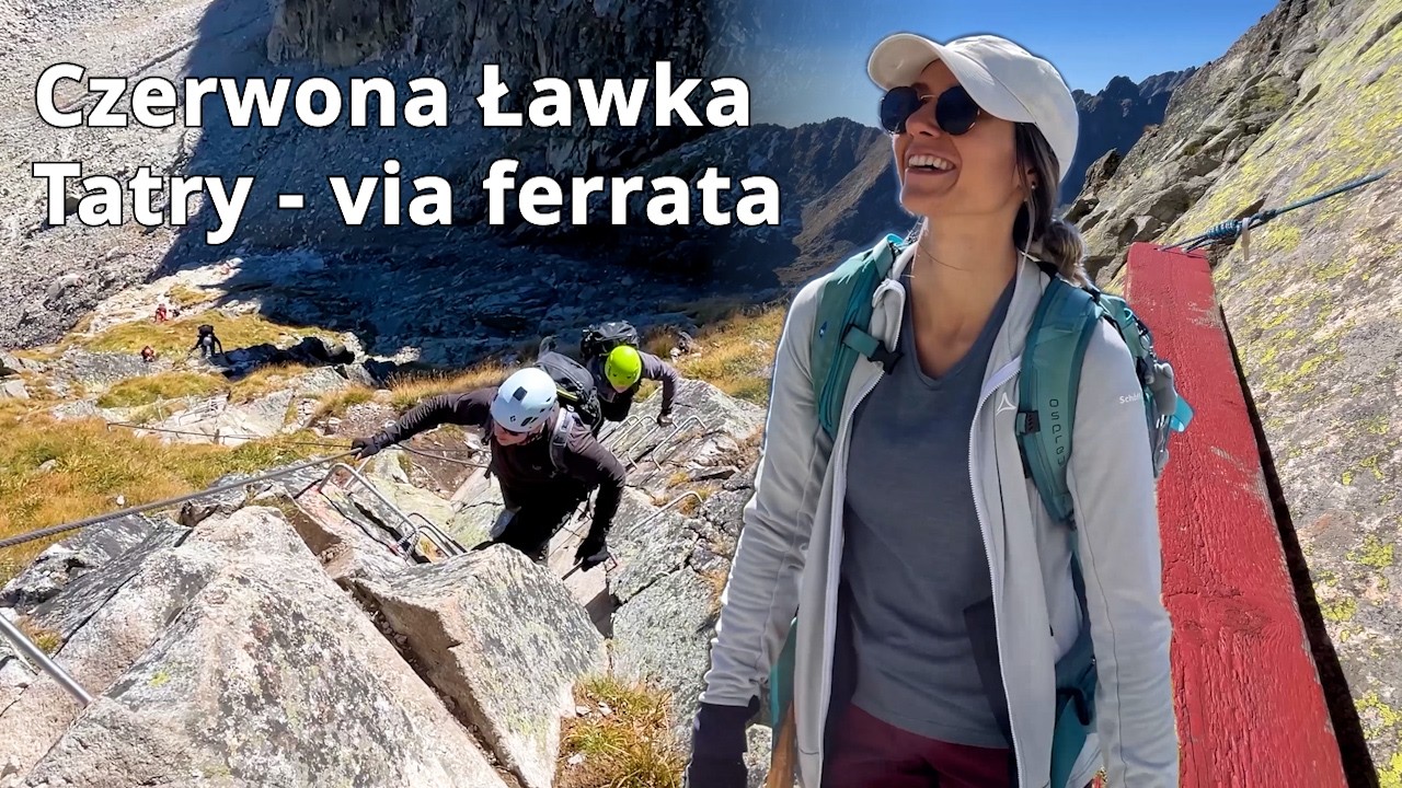 Czerwona Ławka (Priečné sedlo) - jedyna w Tatrach via ferrata - YouTube