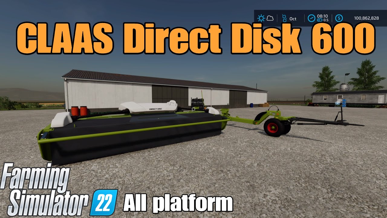 CLAAS Direct Disk 600 / FS22 mod for all Platforms - YouTube