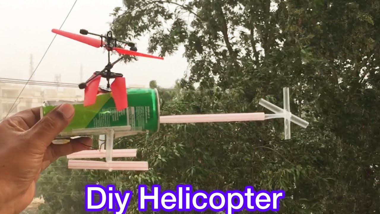 How To Make Helicopter With Dc Motor | School Project - YouTube