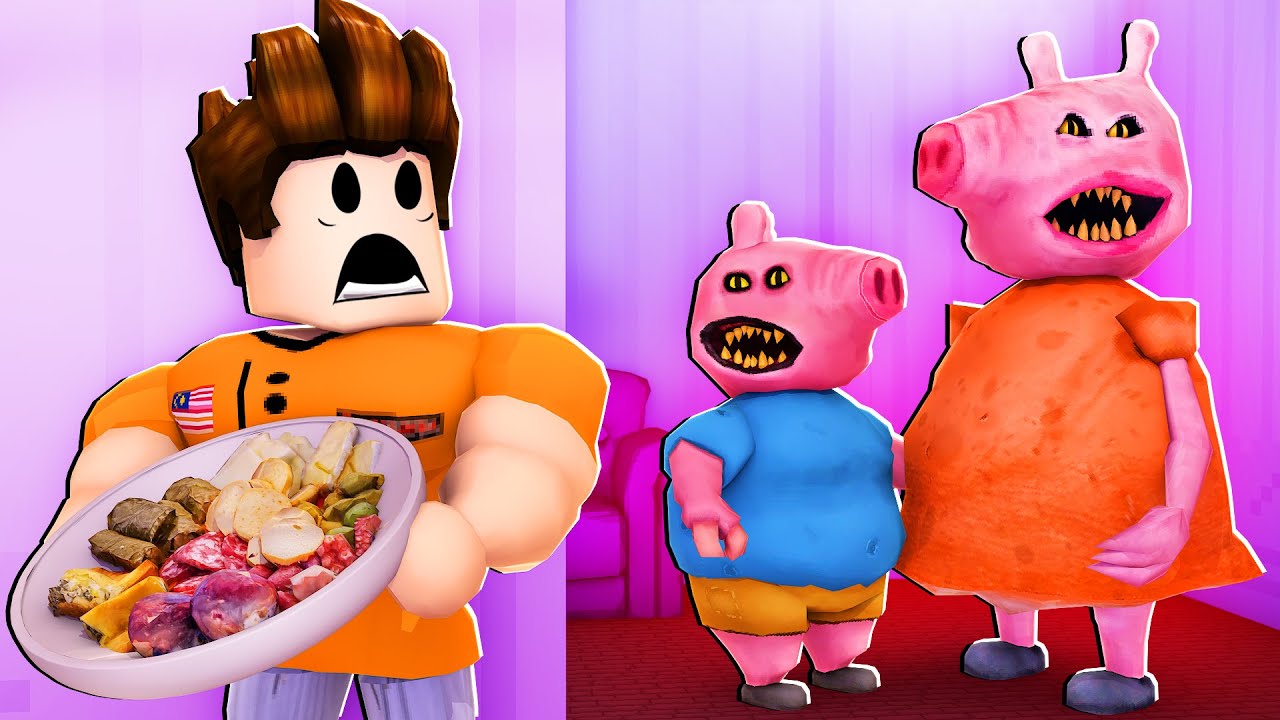 Khinzir Hodoh Nak Curi Makanan Horangi??? [Hungry Pig] (Roblox Malaysia ...