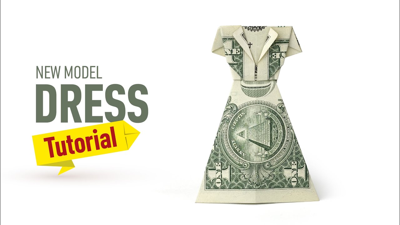 How to Make a Money Dress | Easy Dollar Origami Dress | Tutorial - YouTube