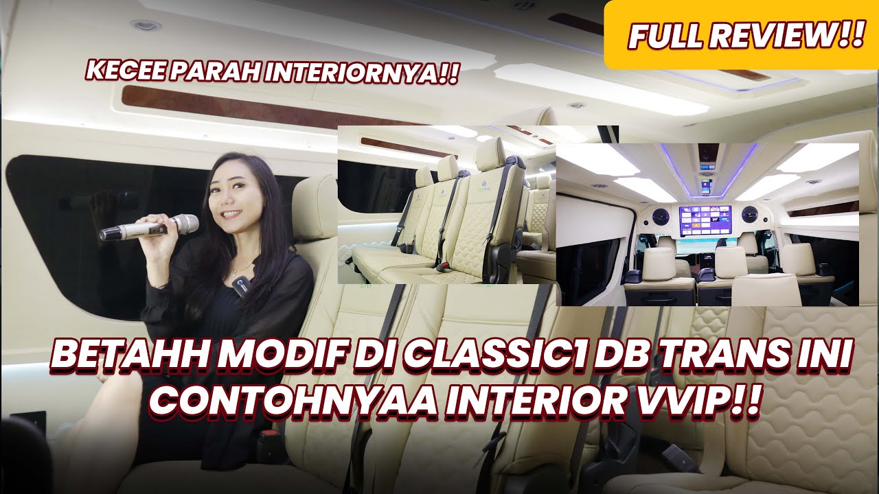 MODIFIKASI INTERIOR HIACE PREMIO DB TRANS KESEKIANN KALI!!! - YouTube