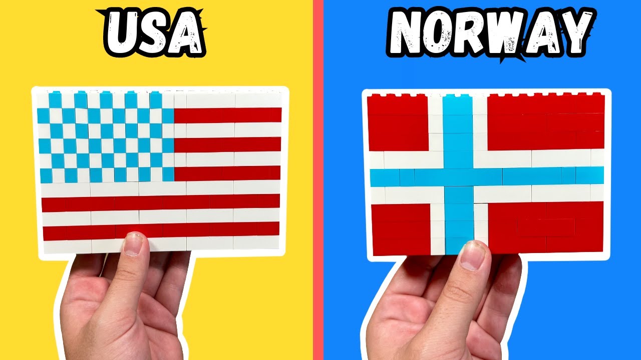 I Built 30 World Flags in LEGO - YouTube