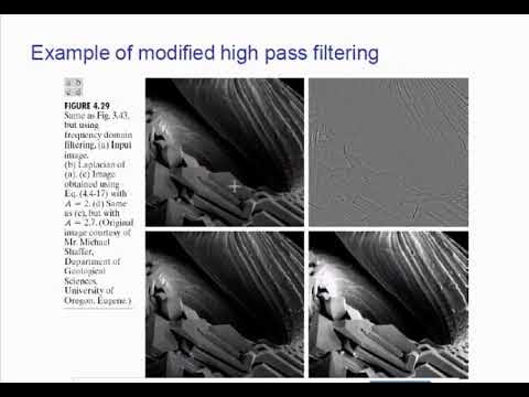 Frequency domain filtering image processing - High pass Sharpening - High boost - Homomorphic ...