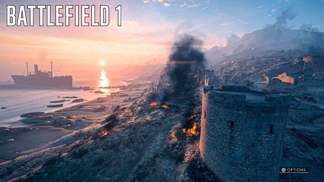 Battlefield 1 | 21. Gallipoli | BF1 OST 🎵 + Ambience scenery - YouTube