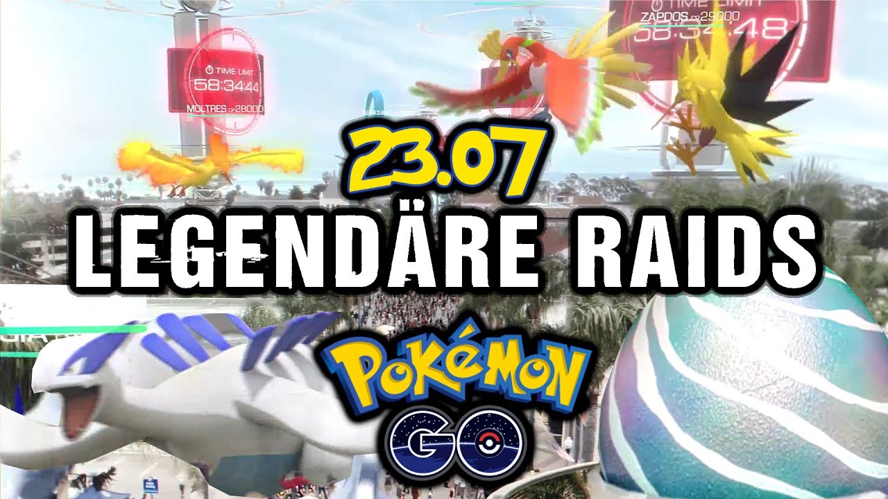 Legendary Raids in Pokémon GO ab 23.07 - weltweit! - YouTube