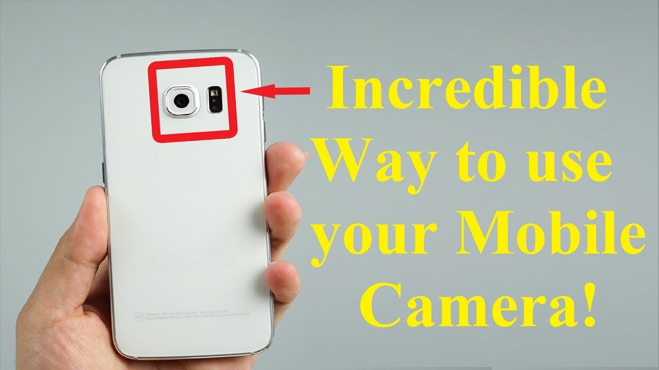 Incredible Way to use your Mobile Camera - YouTube