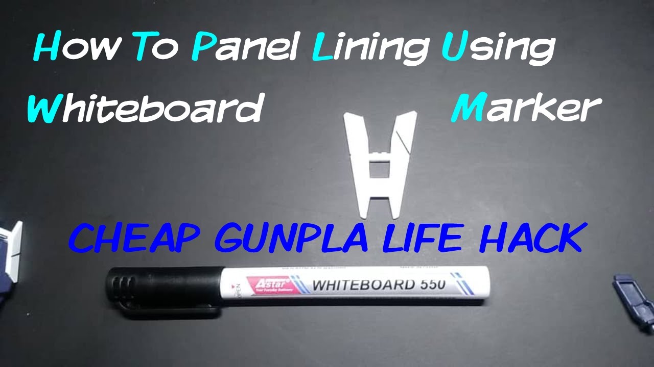 {tutorial video} how to panel lining gunpla in a very cheap way - YouTube