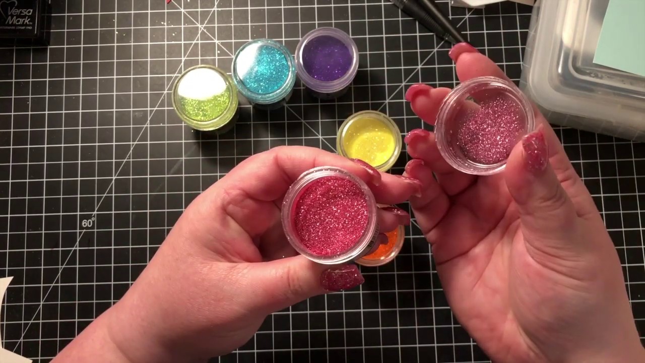 NEW COLORS! Tinsel Embossing Powders from Ranger - YouTube
